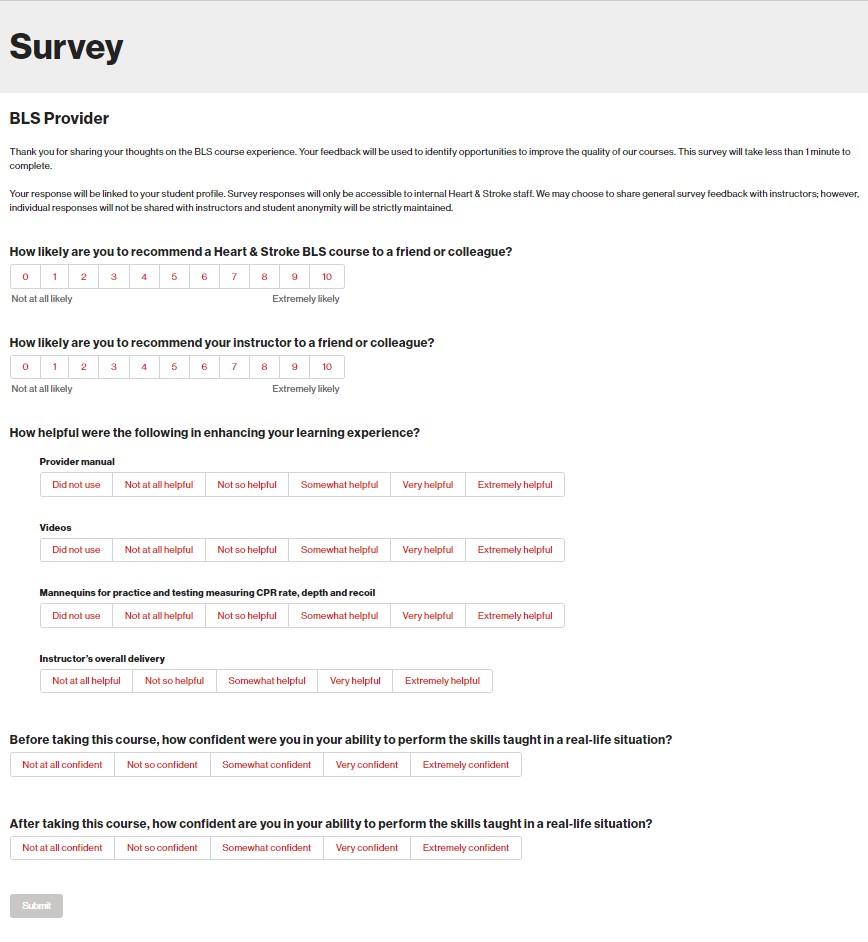 Surveys: ensuring students have the best course experience possible